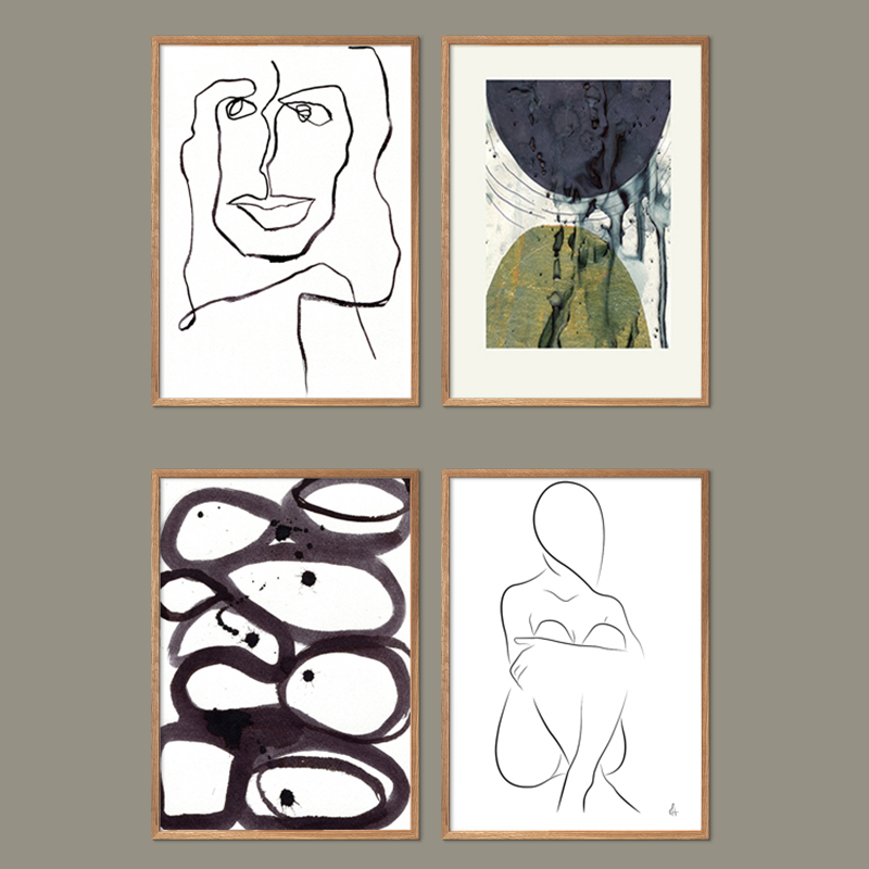 Kunstkort i elegant og kunstnerisk stil fra Mette Handberg